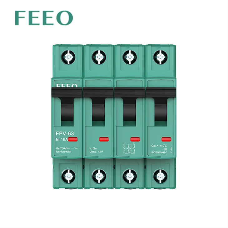 China DC MCB 4P 1000VDC 10KA Disyuntor Fabricantes Proveedores Fábrica ...